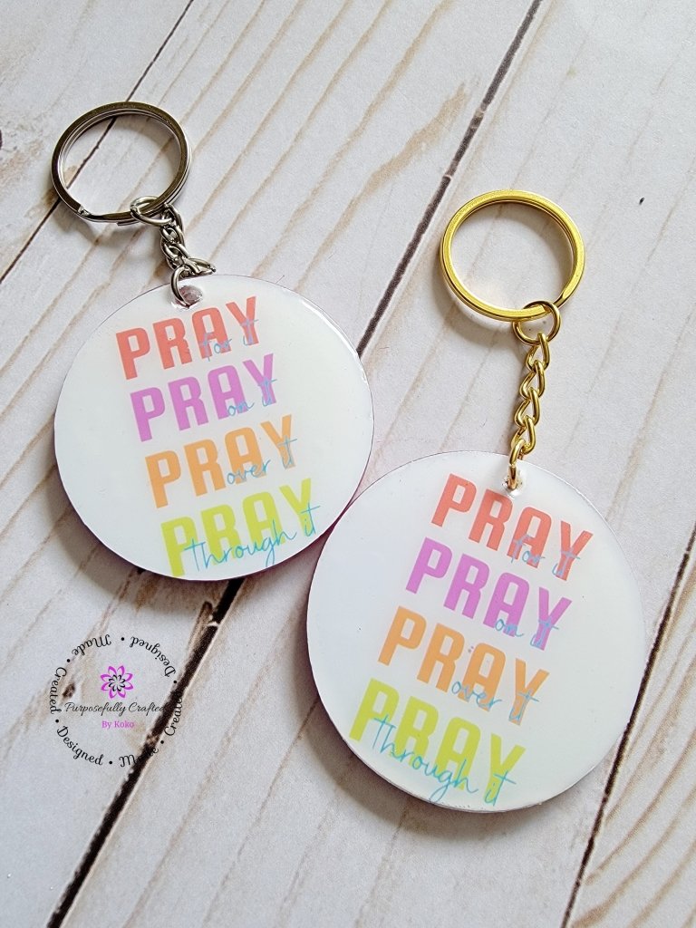 Pray Keychain – Purposefully Crafted By Koko